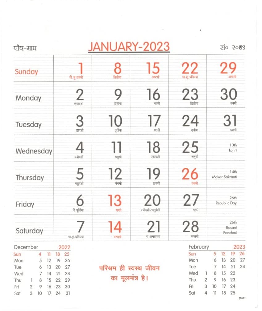 TOUCH OF MODERN® 6 Leaf Double Side 2023 Calendar, 14 X 20 inch Offices ...