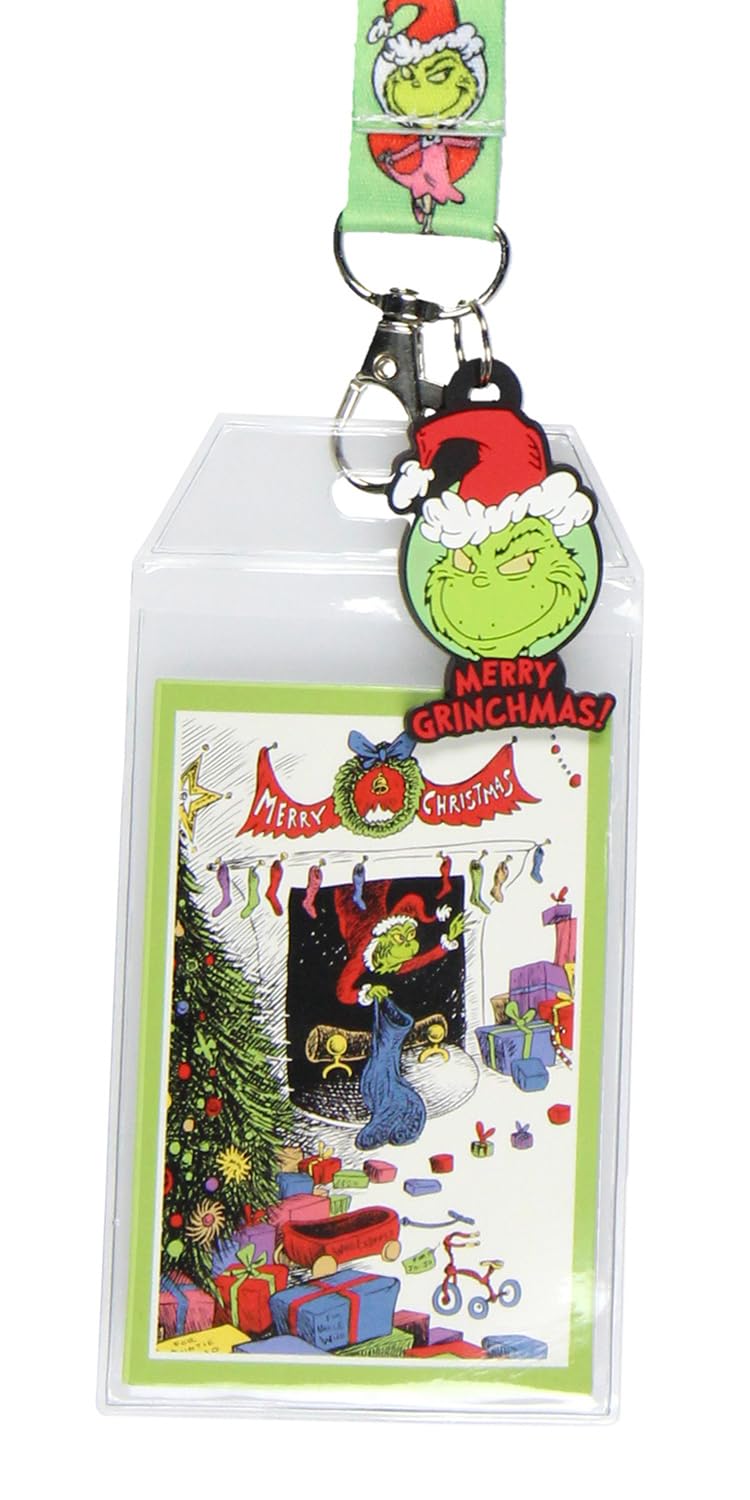 Grinch ID Lanyard Dr. Seuss Grinch Merry Grinchmas Breakaway Lanyard ...