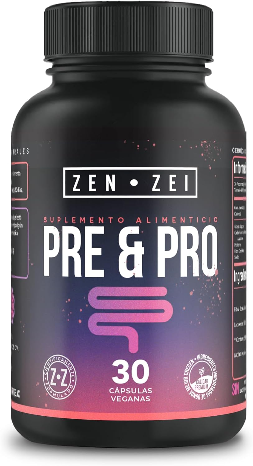 ZEN•ZEI | PRE & PRO BIOTIC | 30 Cápsulas Veganas — Balancea tus ...