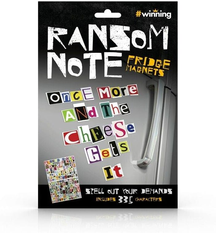 Winning Ransom Note Fridge Magnets-Spell Out Your Demands-Includes 335 ...