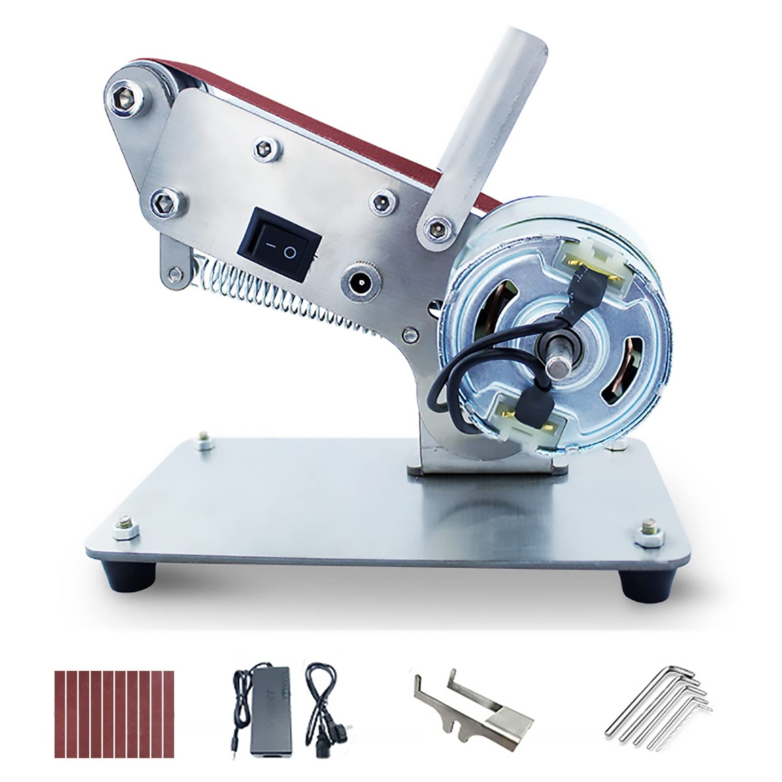 Buy Quesardens Bench Belt Sander Bench Grinders Fixed Polishing Grinder ...