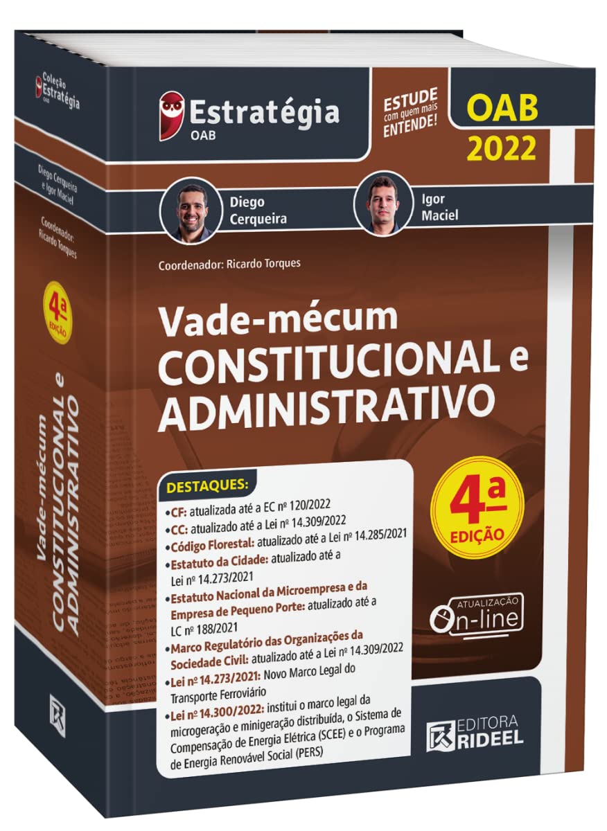 Vade-Mécum Constitucional e Administrativo - Estratégia - 4ª Edição ...