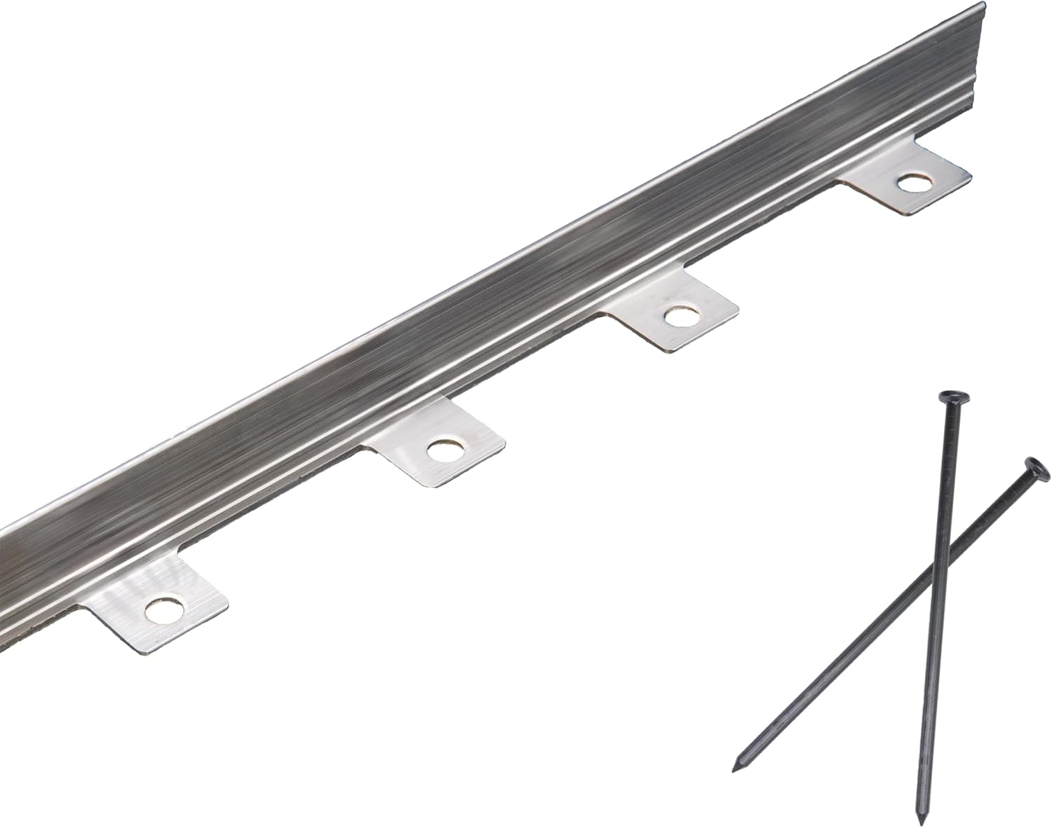 Amazon.com : EasyFlex Aluminum No-Dig Landscape Edging for Landscape or ...