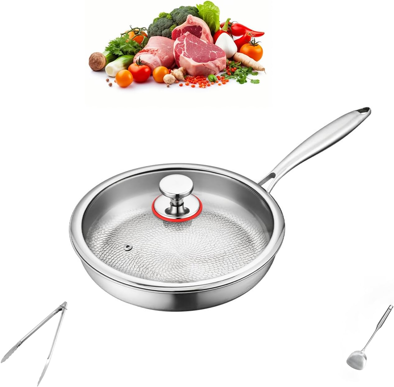 JORCEDI Titanio – Pure Titanium Non-Stick Pan, Coating-Free and ...