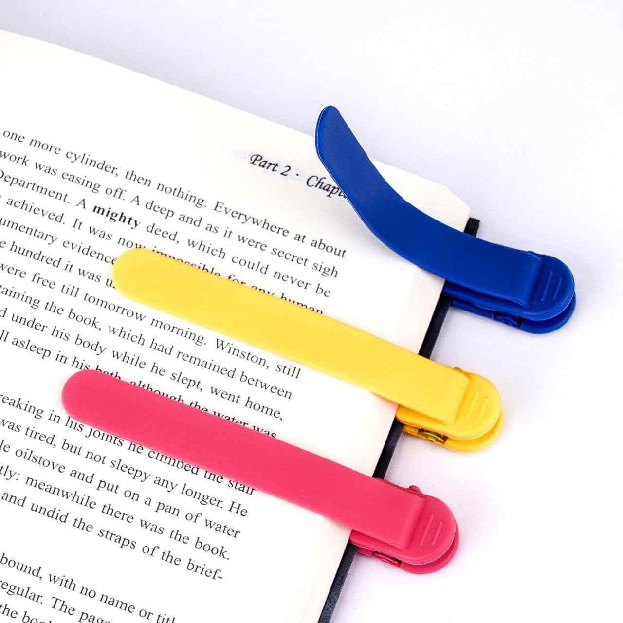 Book Light Clip Book Clips To Hold Book Open, 4 Packs Book Holders For ...