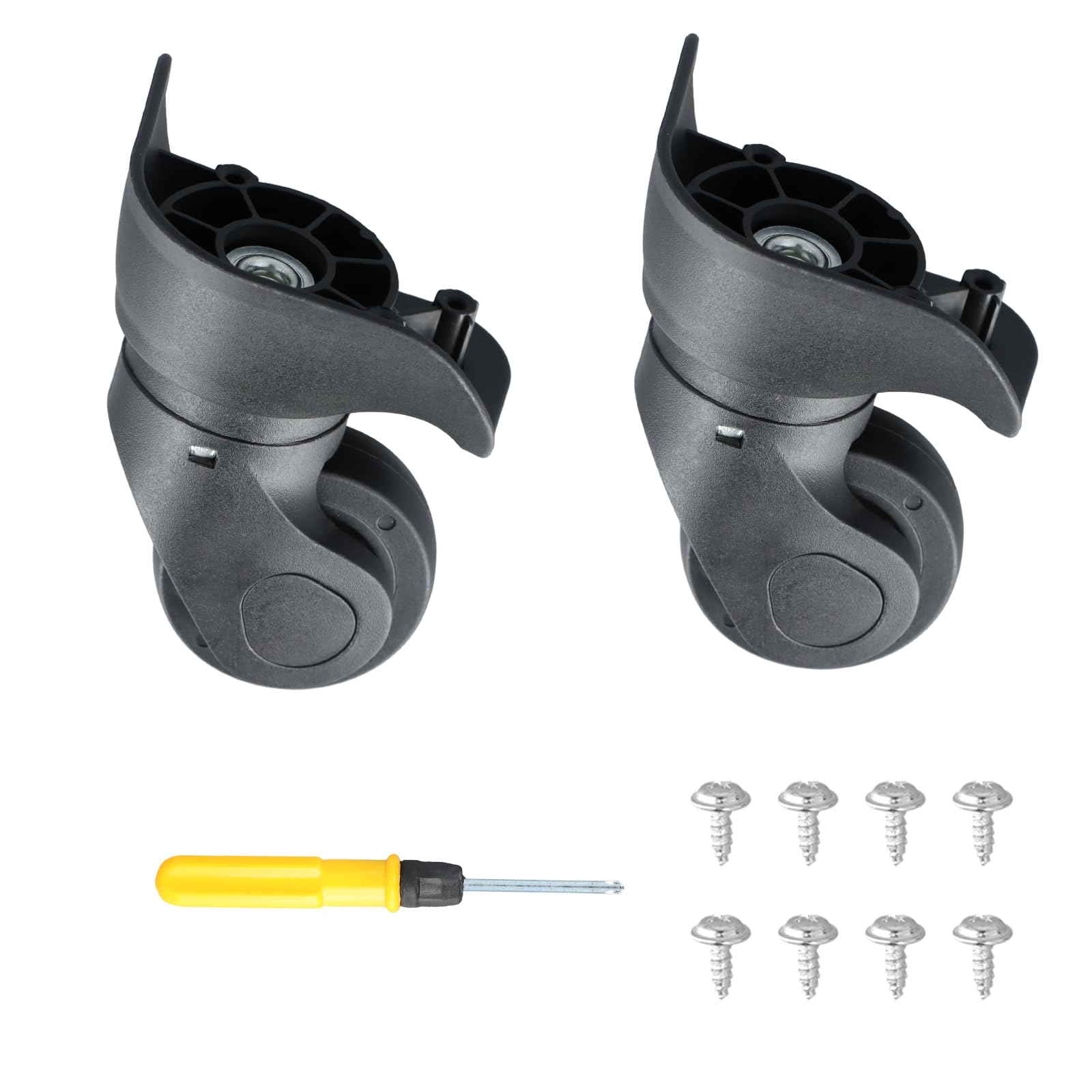 Luggage wheels replacement, 1 pair suitcase wheels replacement Quiet ...