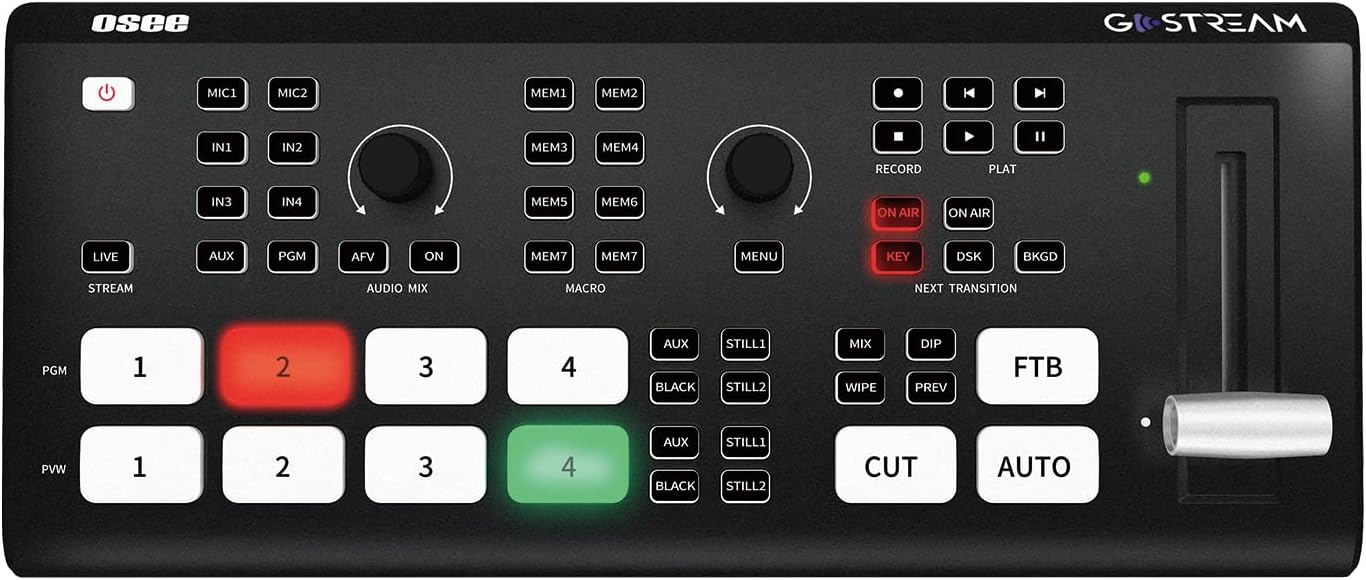 Amazon.com: ChwFio Video Mixer Switcher 4K:,Multi Camera Video Switcher ...