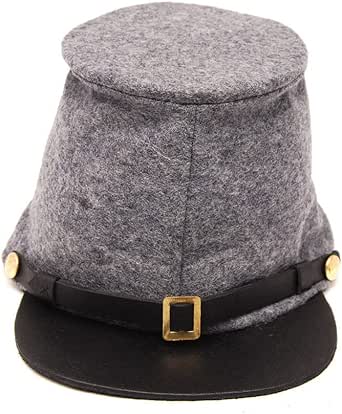 Amazon.com: Civil War Confederate Forage (Bummer) Leather Peak Grey ...