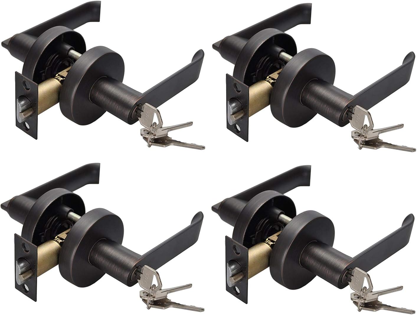 NB_Hardware Entry Door Knob Lock with Lever Handle for Handicap and ...