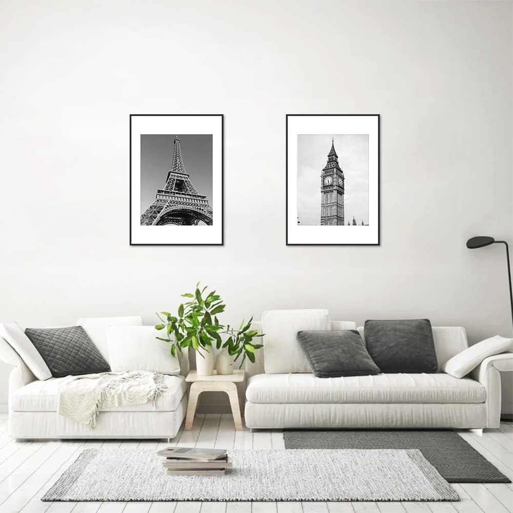 Buy 50X70 Black ALuminium Certificate Frame,2 Pack Poster Frame with ...