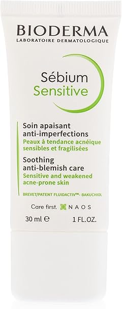 Bioderma Sebium Sensitive Anti-Blemish Cream for acne prone skin, 30 ml ...