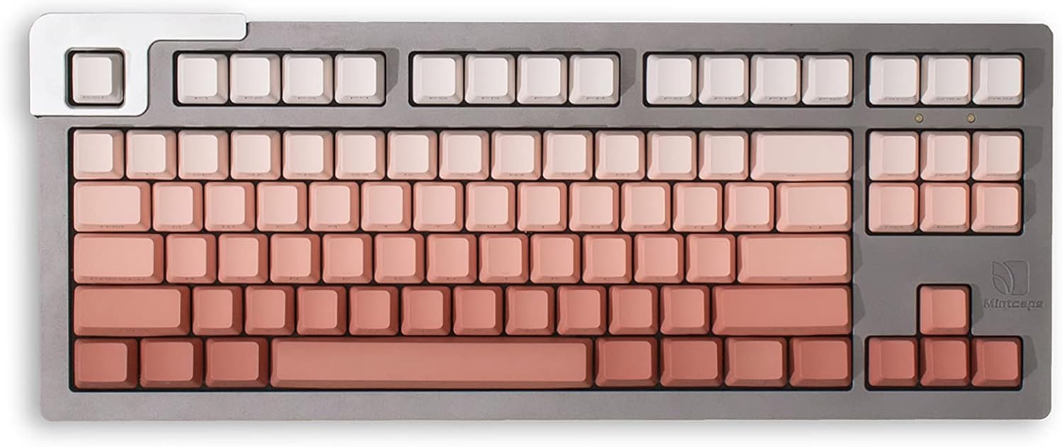 105 Keys PBT Double Shot Keycaps OEM Profile Gradient Pink Keycaps Set ...