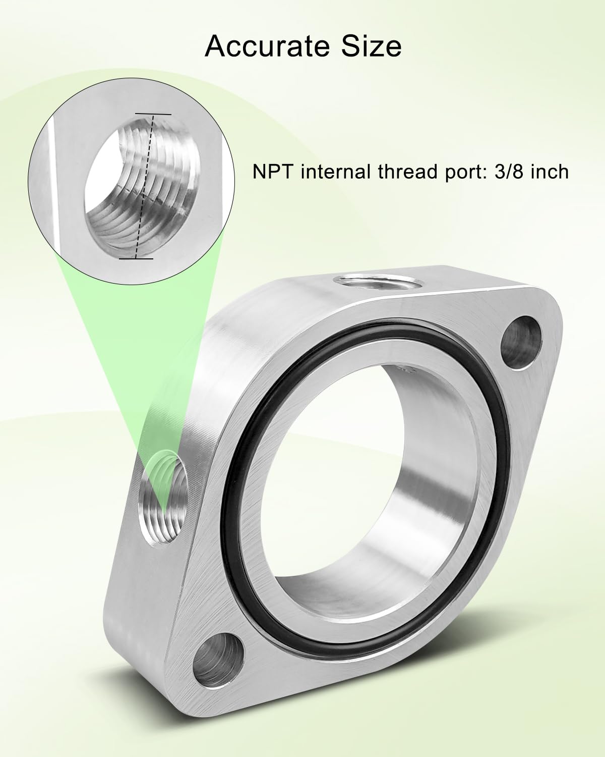 Snapklik.com : 1" Thick Thermostat Housing Spacer, Water Neck Spacer ...