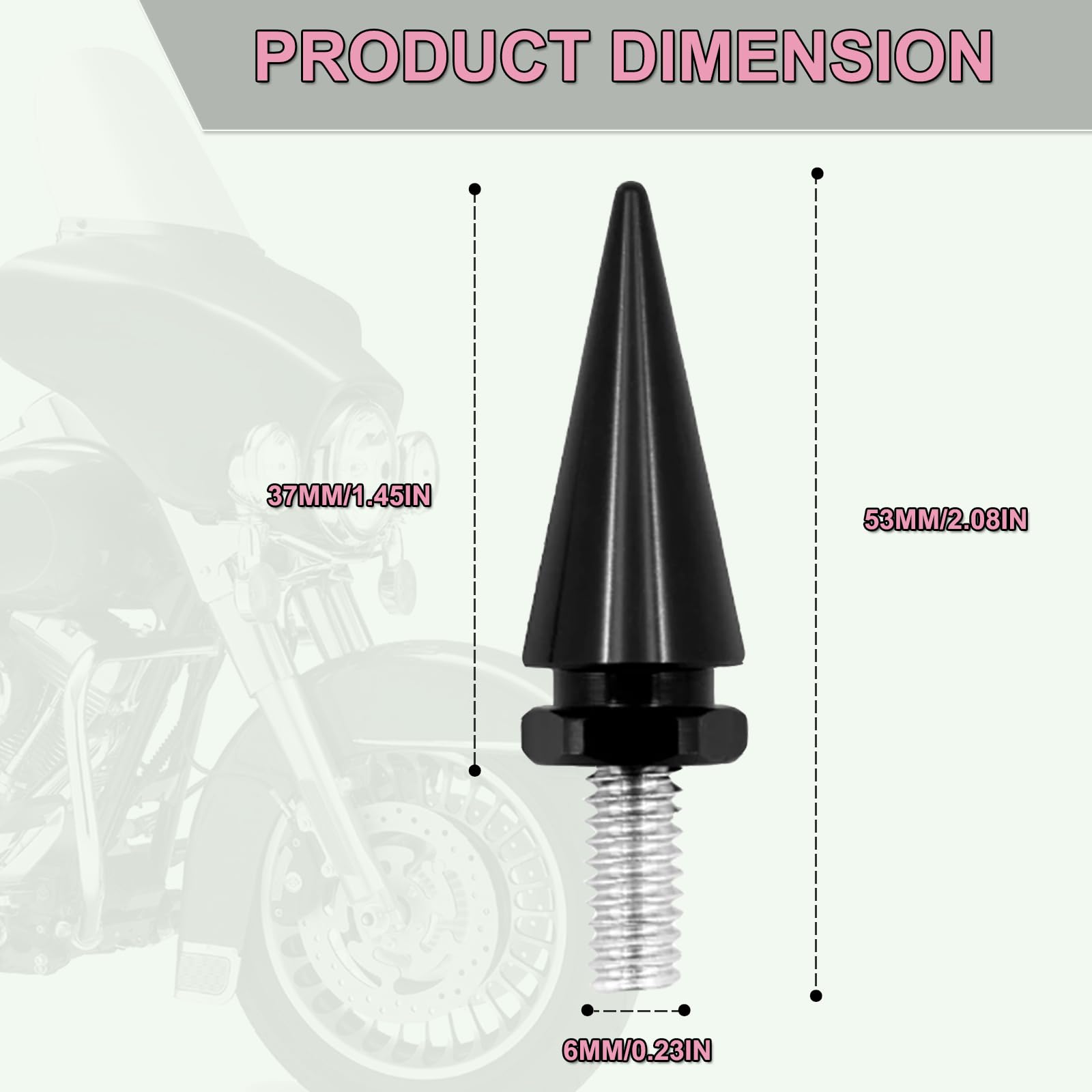 Spike Motorcycle Windshield Trim Harley Windshield Bolts Windscreen