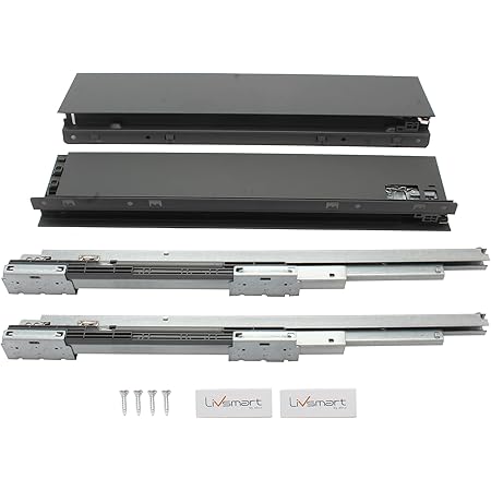 Ebco PRO-Motion Brushed Aluminium Drawer System 'N' Series (Silver ...