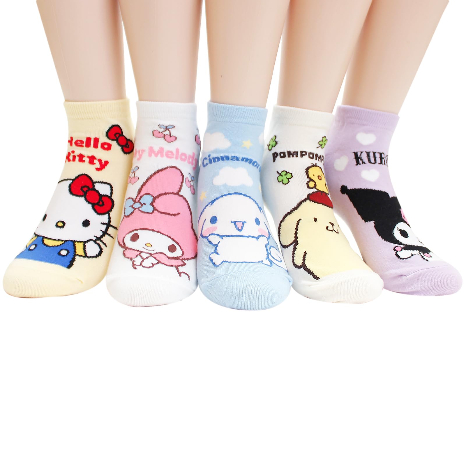Amazon.com: socksense Hello Cartoon Character Series Women and teen ...