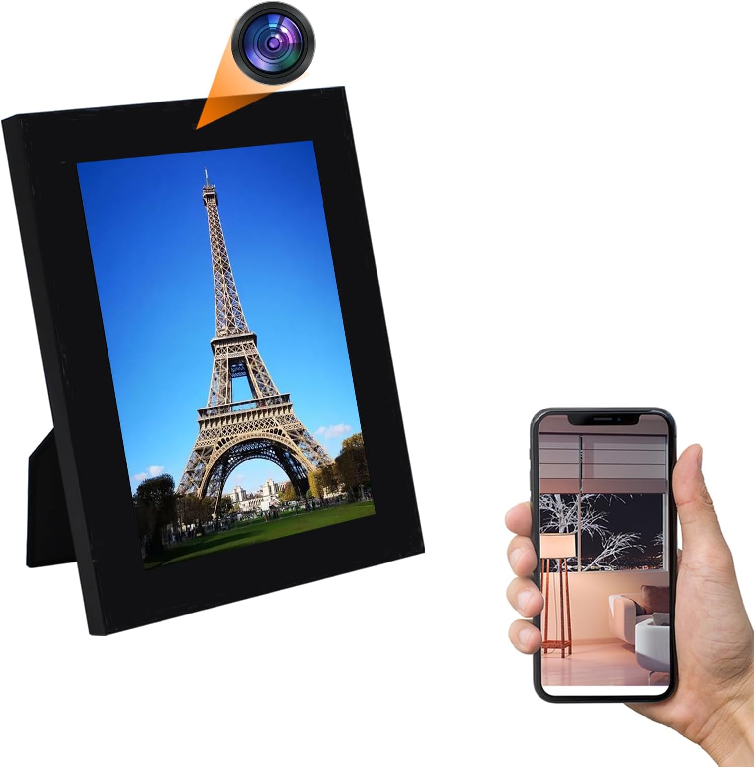 Jiyibidi Hidden Spy Photo Frame Camera, HD 1080P WiFi Spy Camera with ...