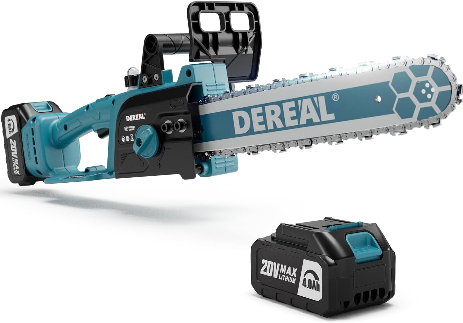 Amazon.com: WEMARS 20V Brushles Cordless Chainsaw 12-Inch Lightweight ...