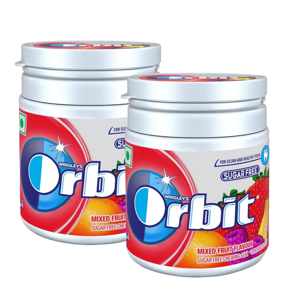 Orbit Mixed Fruit Sugarfree Chewing Gum | Chewing Gums for Clean and ...