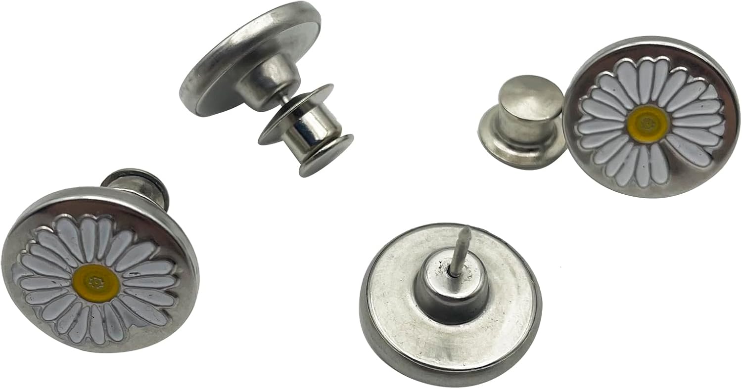 Amazon.com: 12 Sets 17mm Replacement Jean Buttons, No Sew Instant ...