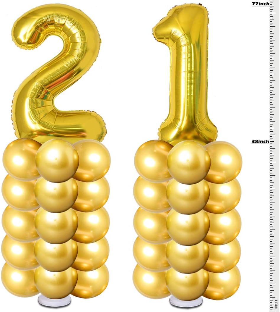 21st Birthday Balloons Decoration Kit for Party Decorations,2 Set Huge ...