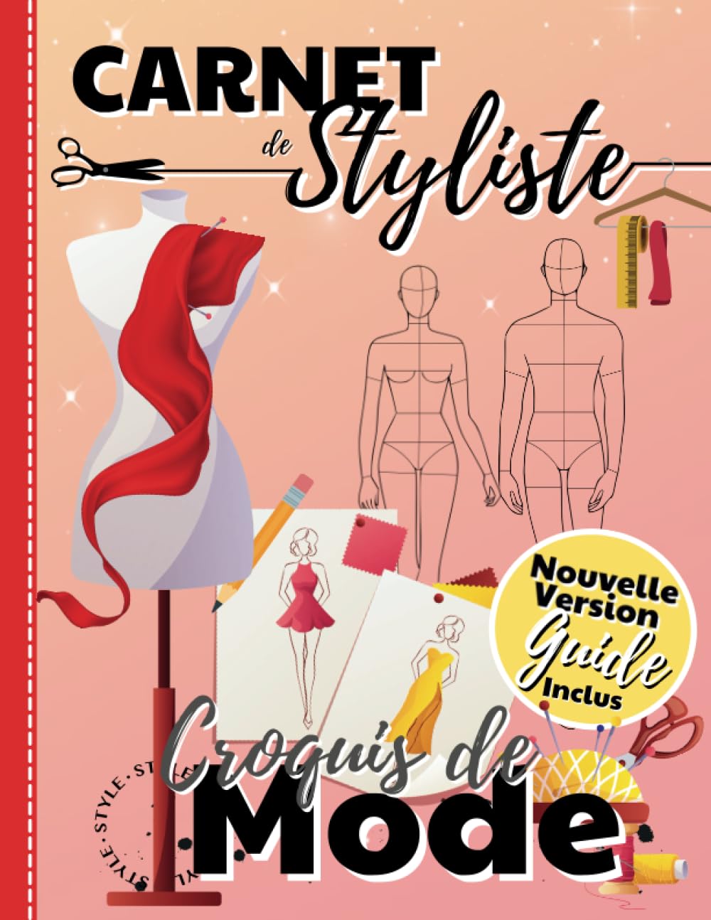 Croquis D'illustration De Mode Project Fashion: Croquis Sketchbook: