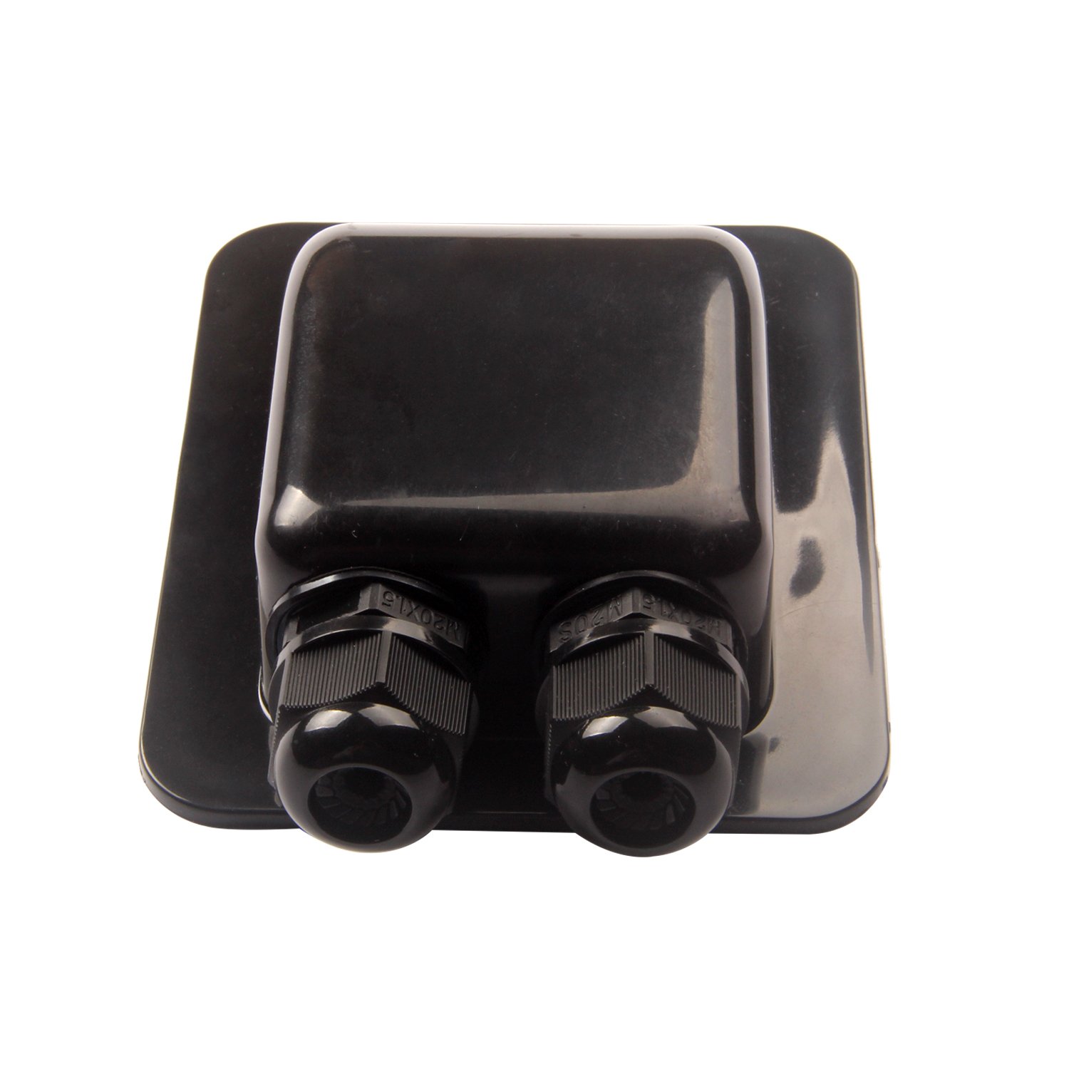 Snapklik.com : LINKSOLAR Weatherproof ABS Solar Double Cable Entry ...