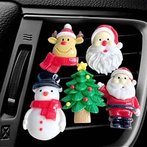 Amazon.com: ZOSTLAND Christmas Tree Car Decorative Clips, Cute Reindeer ...
