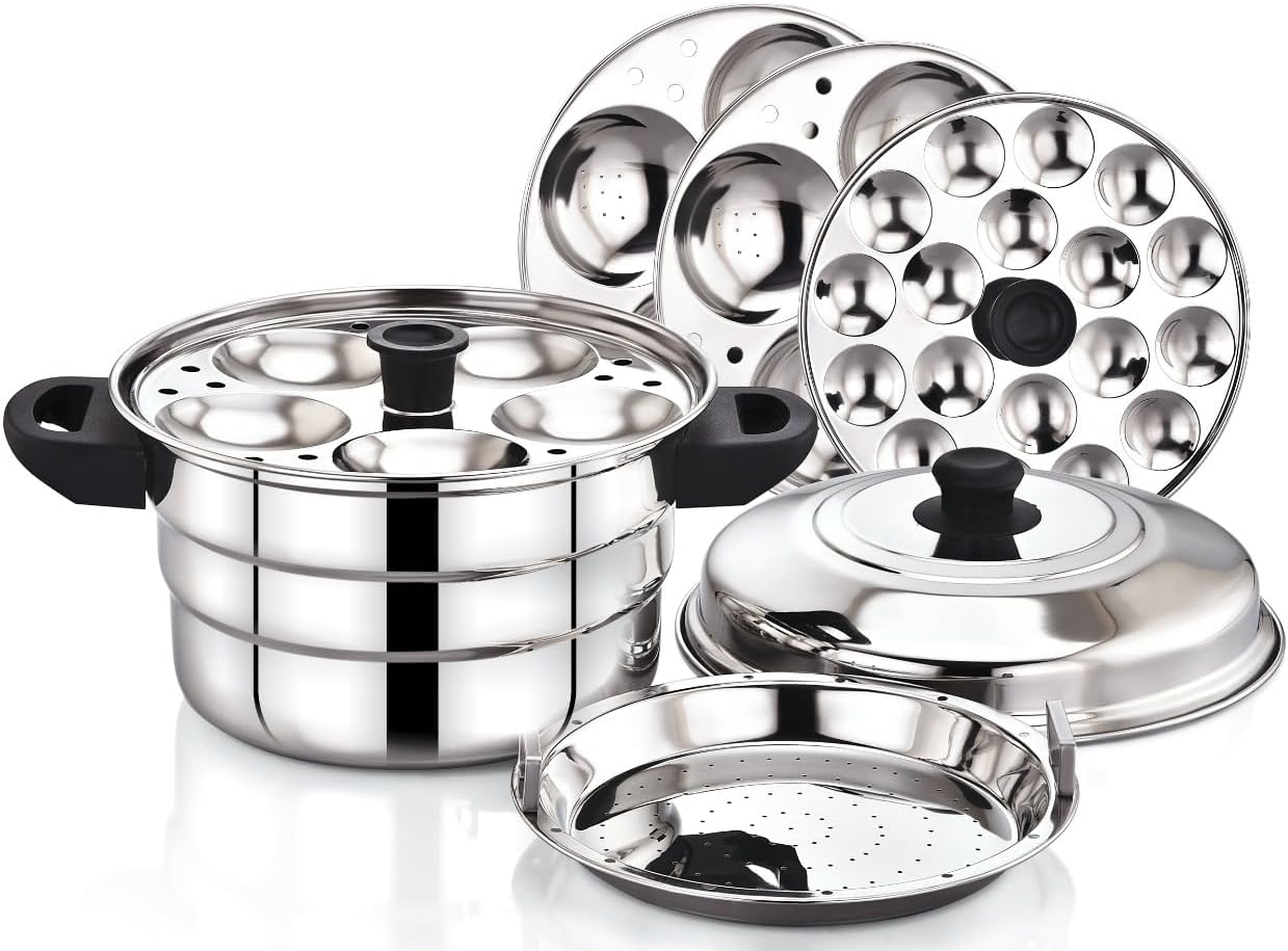 Sterling Ventures Idli idly Maker Stainless Steel Idli Dhokla Cooker ...
