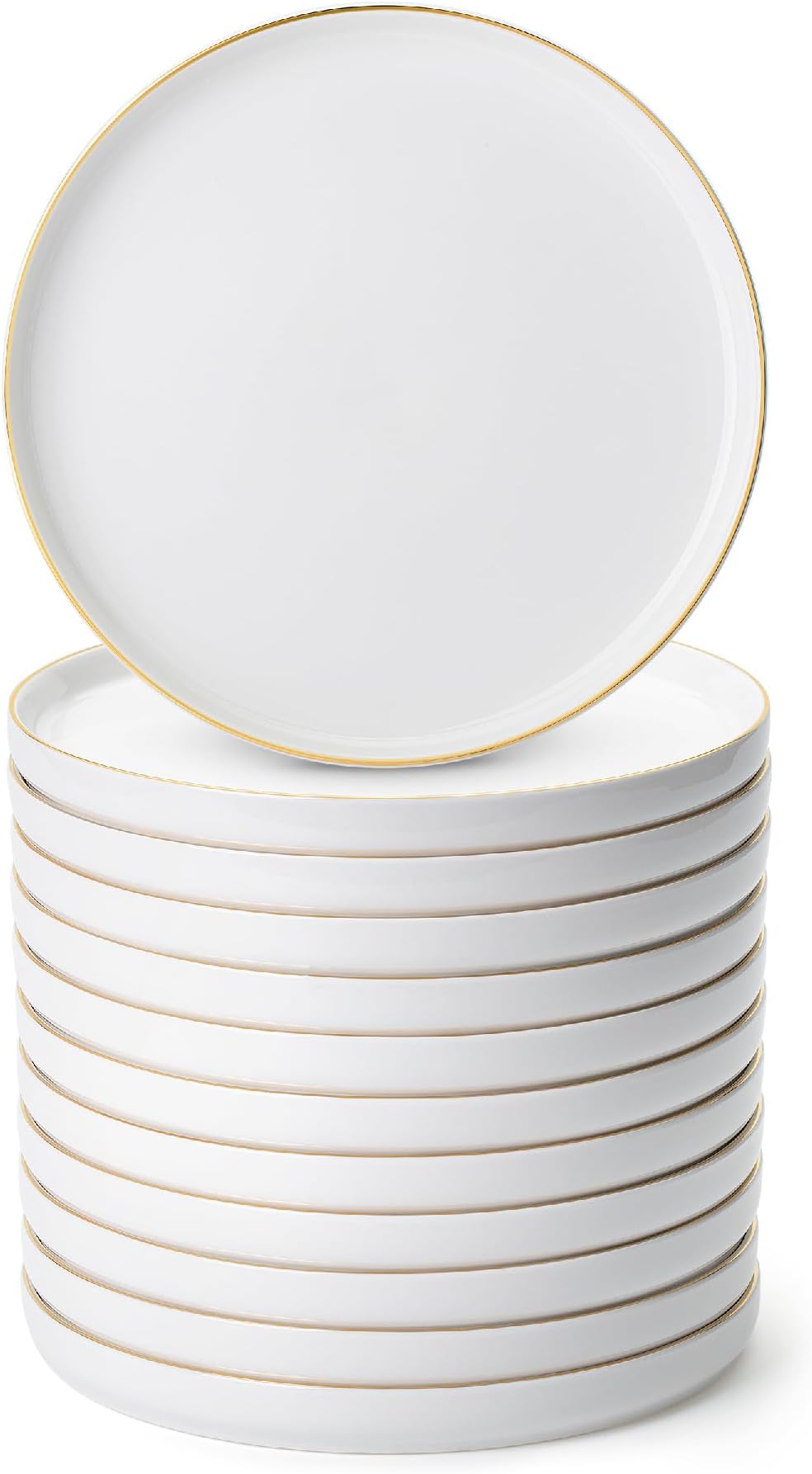 Amazon.com | BTaT- White Dessert Plates, Set of 12, 8", Small Plates ...