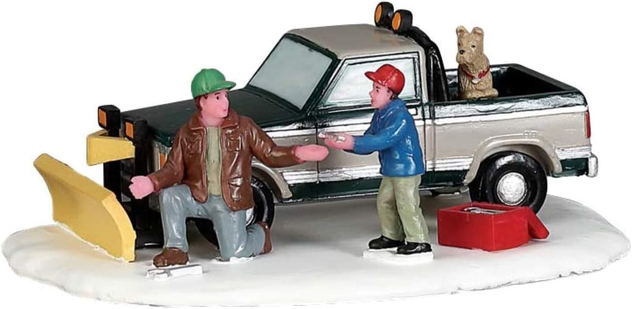 Amazon.com: Lemax Village Collection Snow Plow Set-Up, #53224 : Home ...