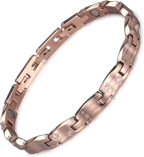 Amazon.com: RainSo Women's Magnetic Bracelet, Stainless Steel Meteor ...