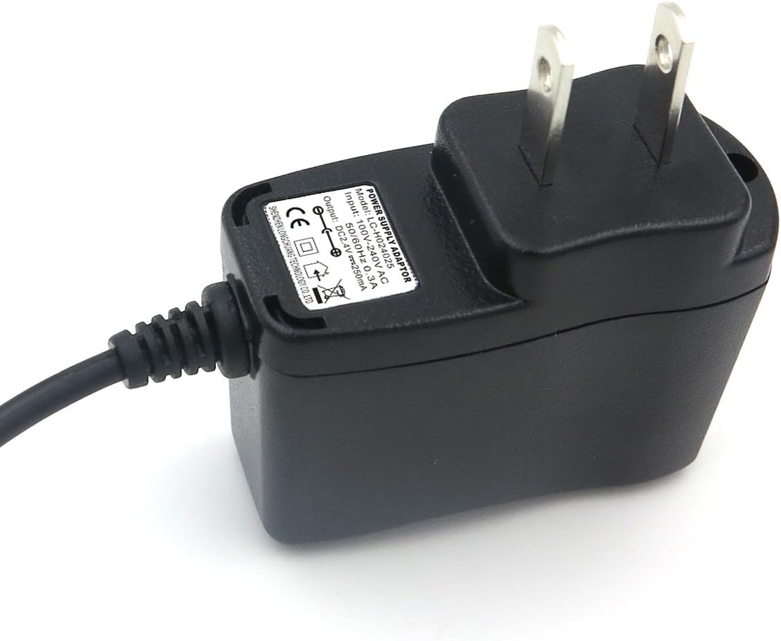 Amazon.com: AC Adapter 2.4V 500mA Power Supply Charger for LED Torch ...