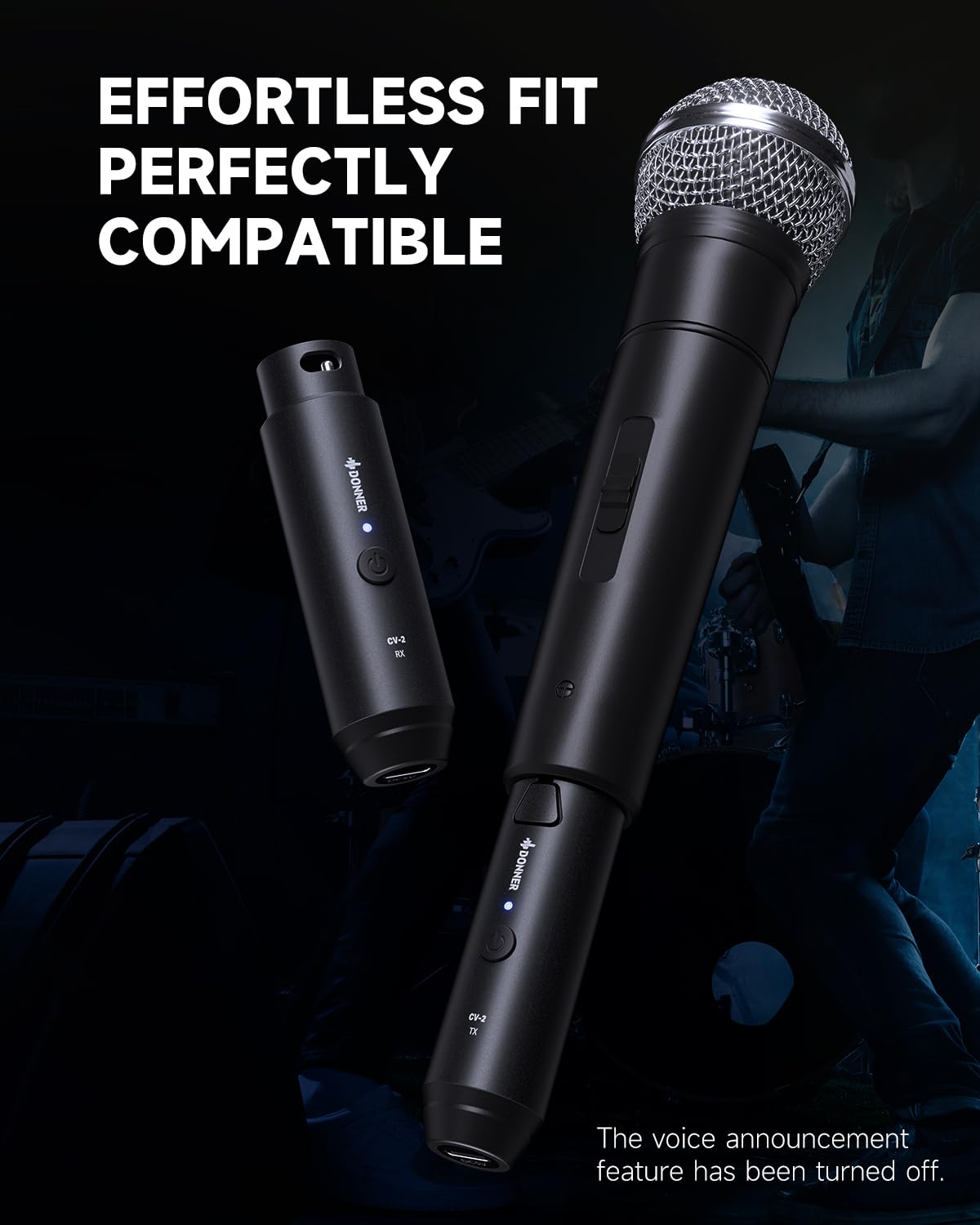 Snapklik.com : Donner Wireless XLR Microphone Transmitter Receiver, 2 ...