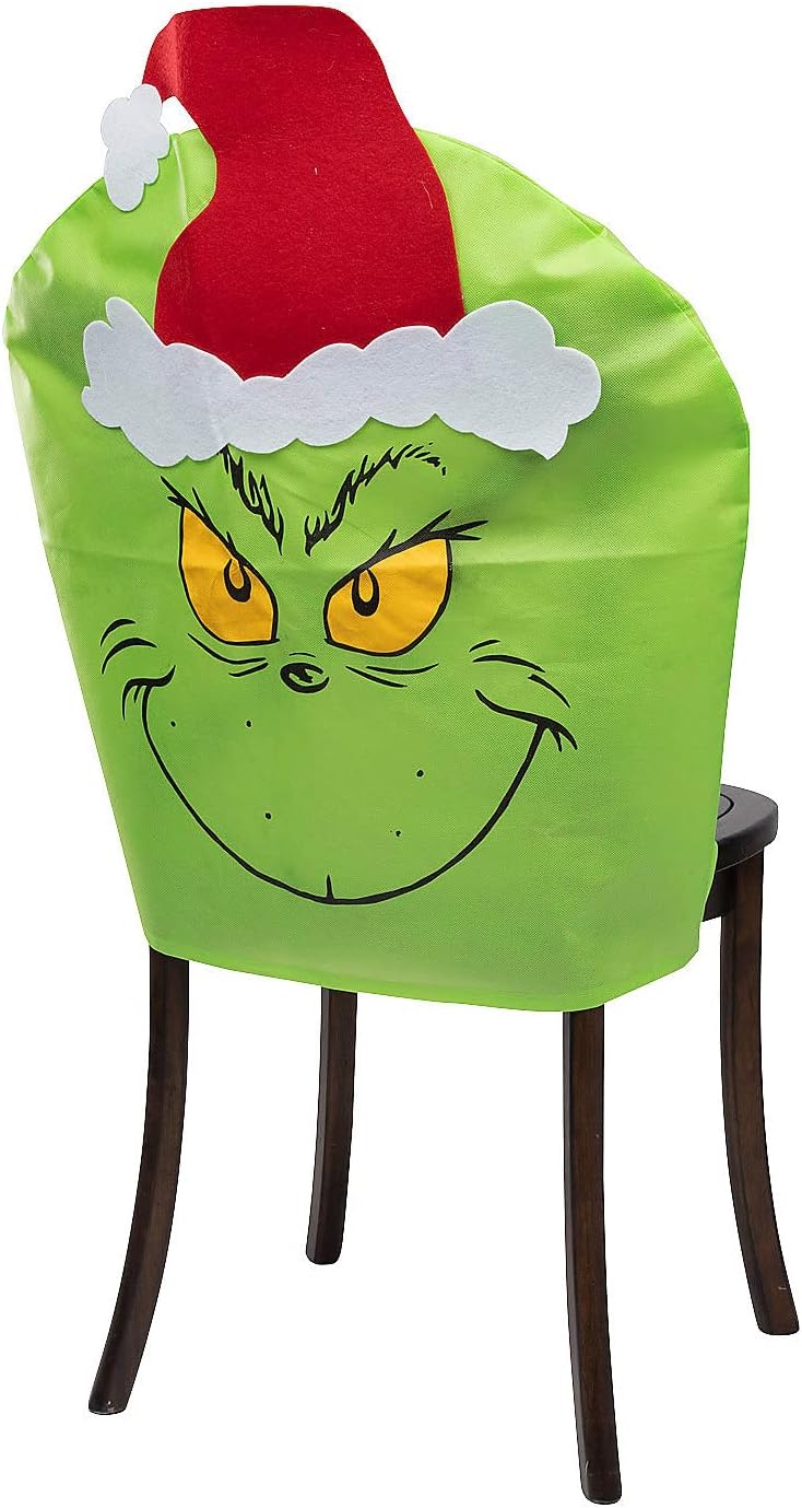 Amazon.com: Fun Express Dr. Seuss The Grinch Party Chair Covers - 4 ...