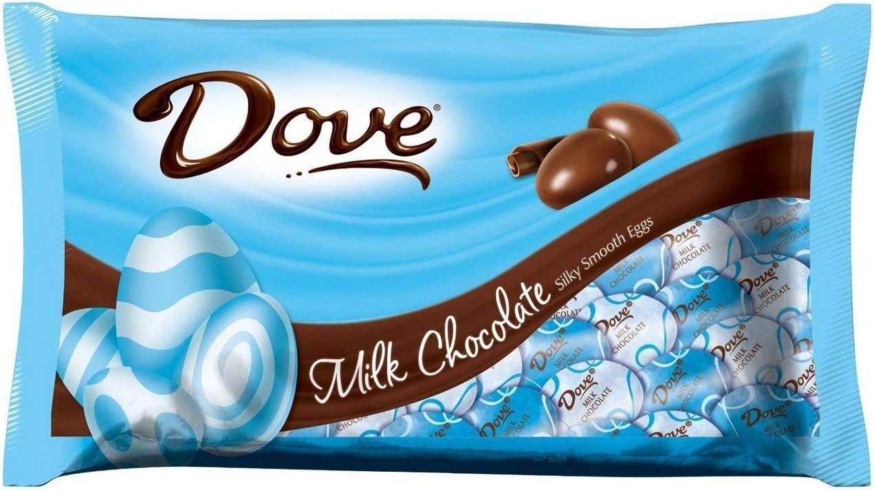 Amazon.com : DOVE Milk Chocolate Easter Candy Solid Easter Bunny, 12 oz ...
