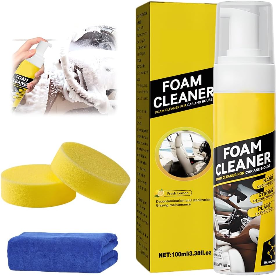 Amazon.com: 2025 New Car Magic Foam Cleaner, Car Steering Wheel Foam ...