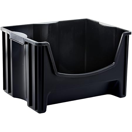 Amazon.com: Mighty Tuff Jumbo Stackable Storage Bins, Pack of 3, Easy ...