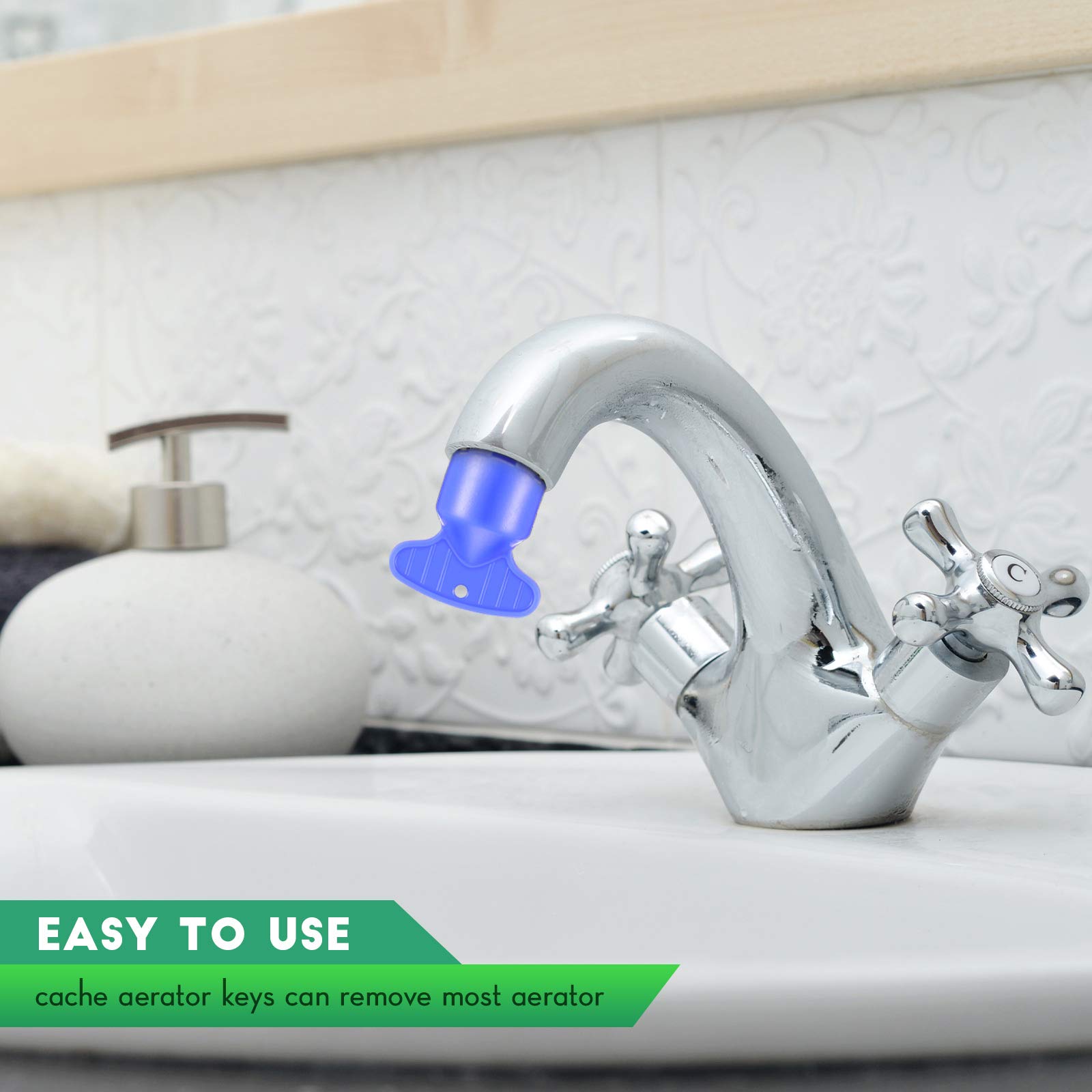 Snapklik.com : Faucet Aerator Key Removal Wrench Tool