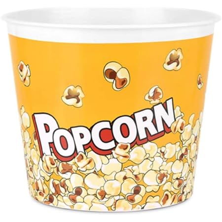 Amazon.com: Plastic Popcorn Containers Retro Style Reusable Popcorn ...