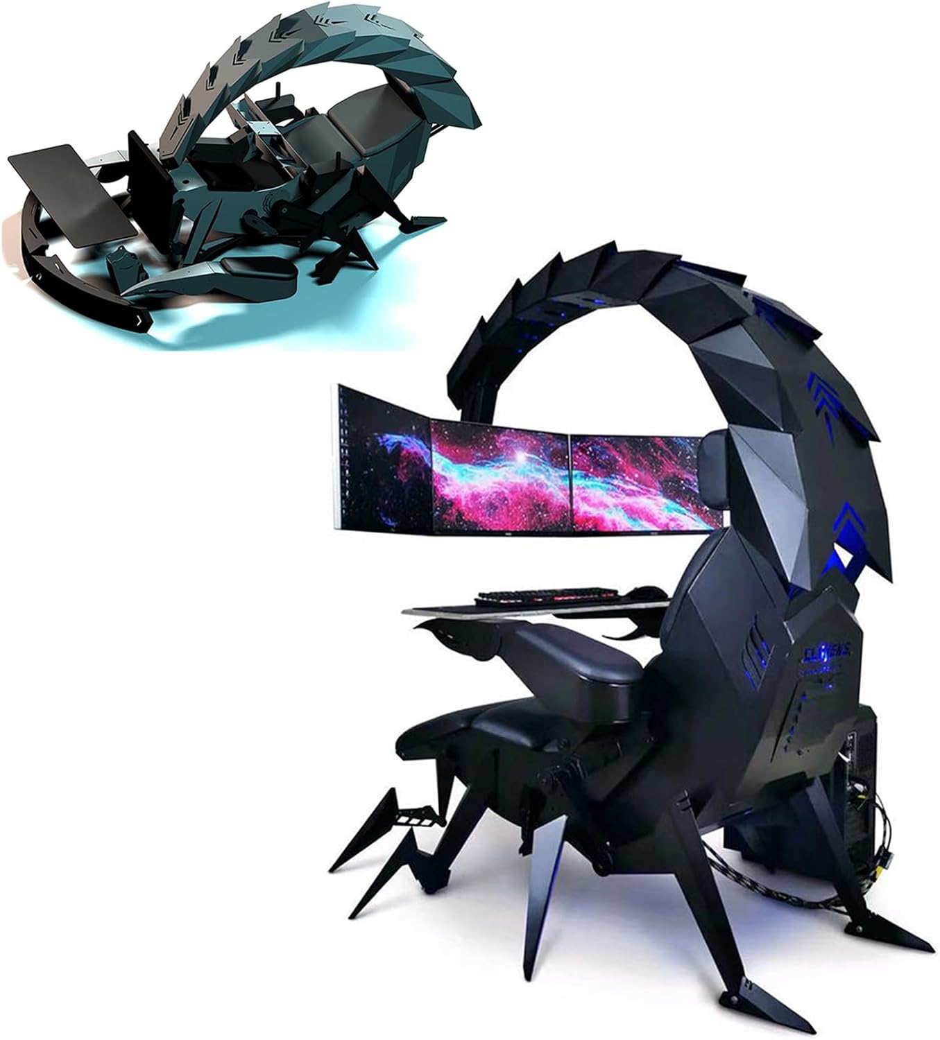 YGWXYYZJ Gaming Chair Office Desk Chair with Scorpion Modelling Design ...