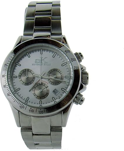 Amazon.co.jp: Adee Kaye アディーケイ AK4002-M Silver Men's All ステンレススチール ...