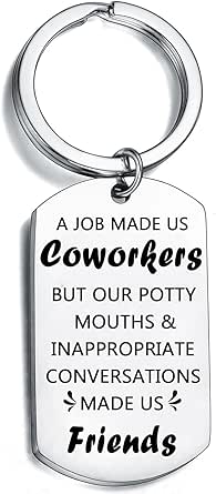 Funny Coworker Keychain Gifts for Women, Men & Bosses - Office ...