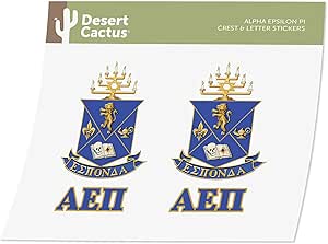 Amazon.com - Alpha Epsilon Pi Letter 2-Pack Decal Greek for Window ...