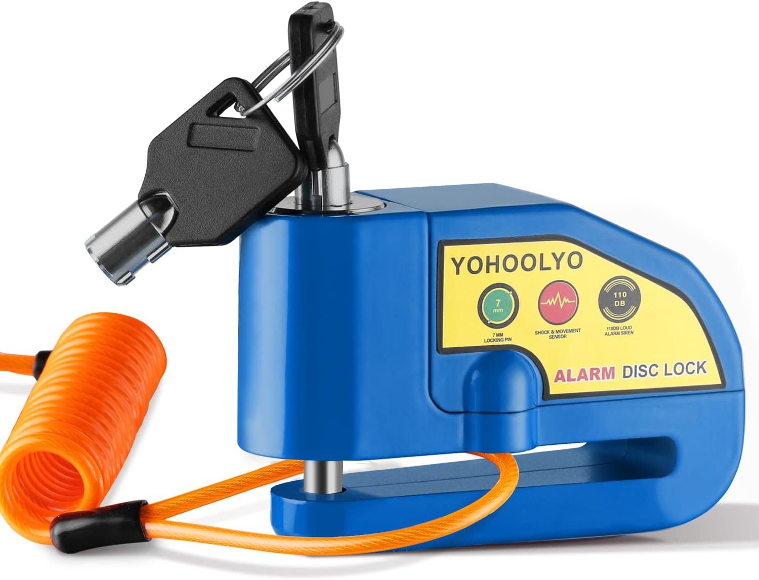Amazon.com: YOHOOLYO Alarm Disc Lock Motorcycle Disc Brake Lock Anti ...