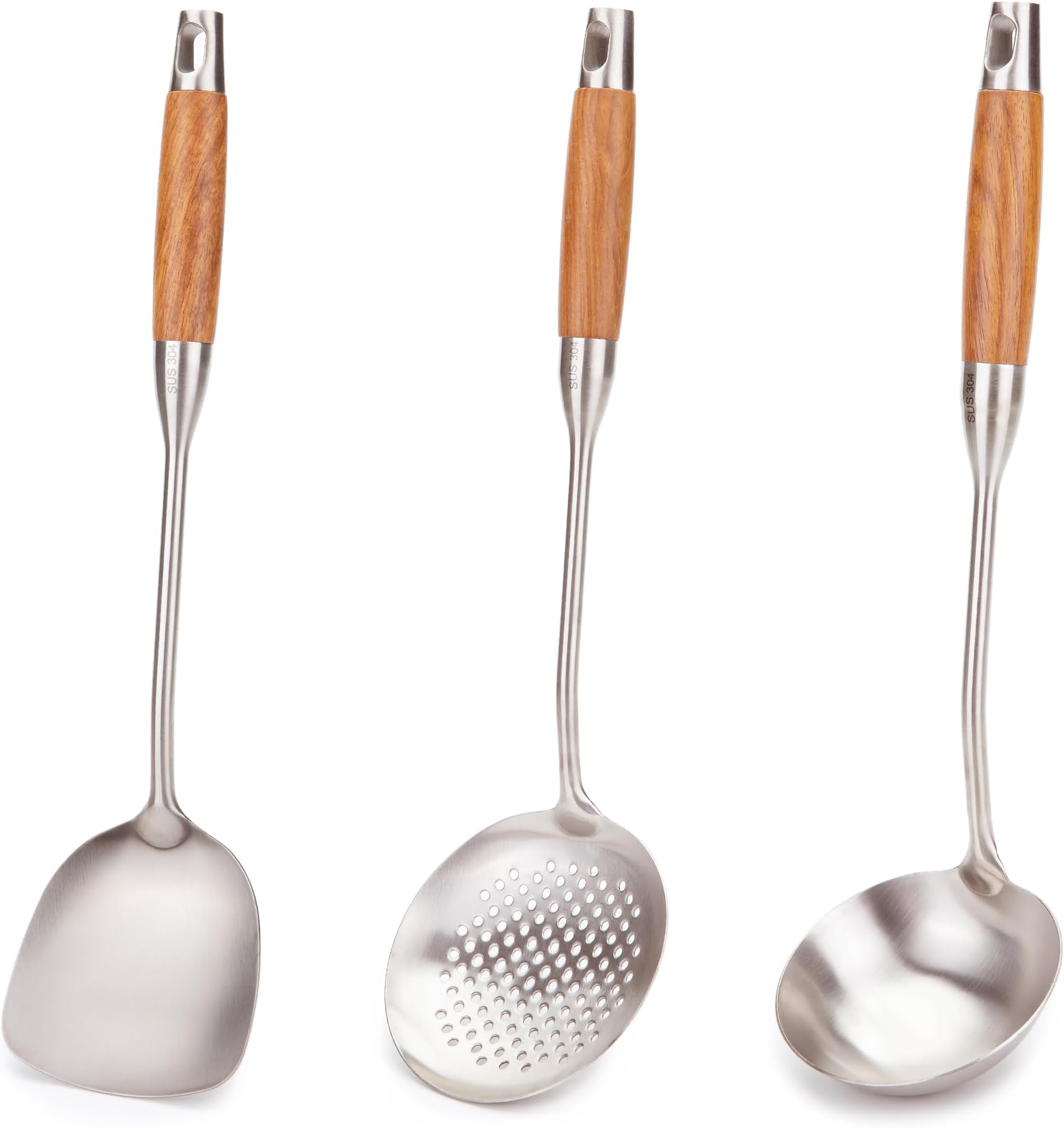 Amazon.com: FJNATINH Cooking Utensils - Spatula, Ladle, Skimmer Spoon ...