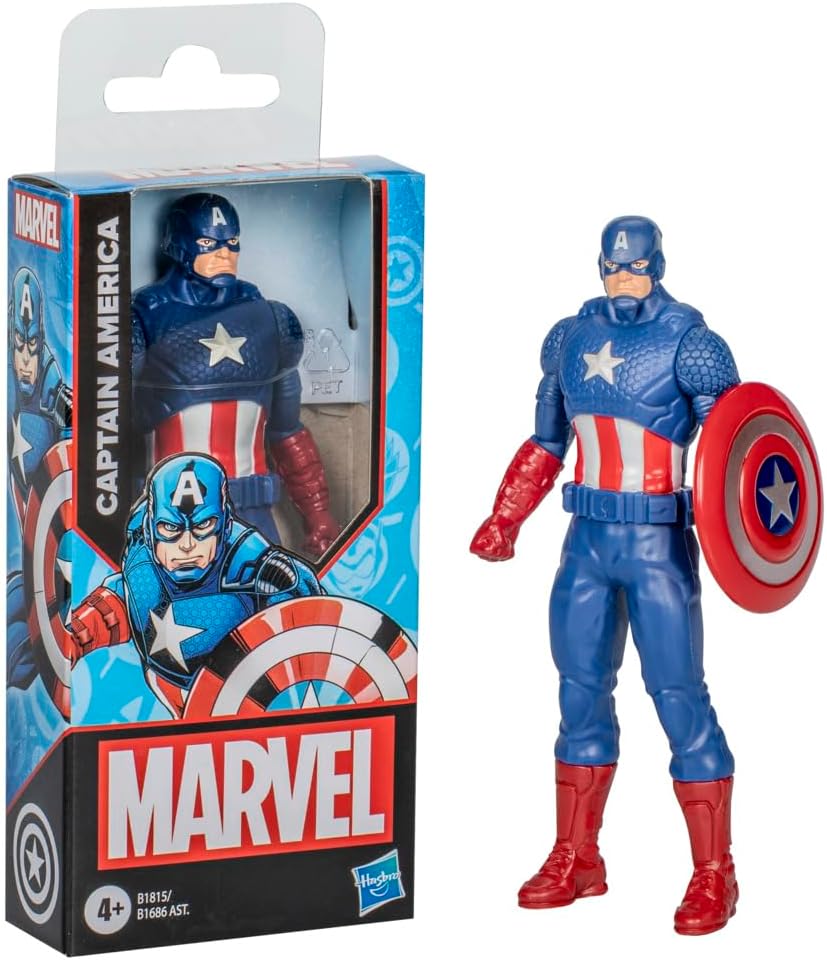 Buy Marvel Captain America Action Figure, 6-Inch, Super Hero Toys and ...