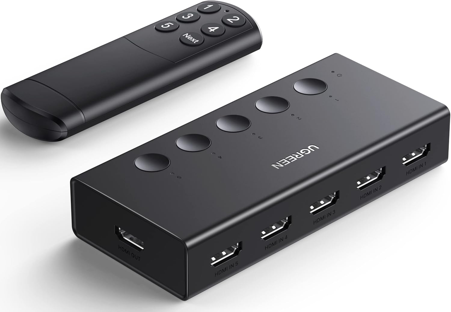 UGREEN HDMI Switch 4K 60Hz 5 in 1 out Switch HDMI 3D HDR CEC con ...