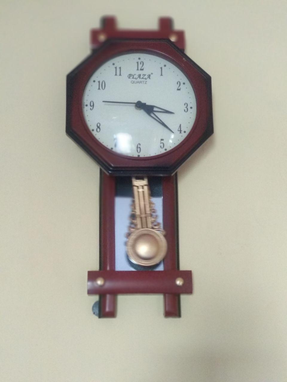 Buy Ravishing Plaza Hexa Pendulum Wall Clock,Brown Online at Low Prices ...