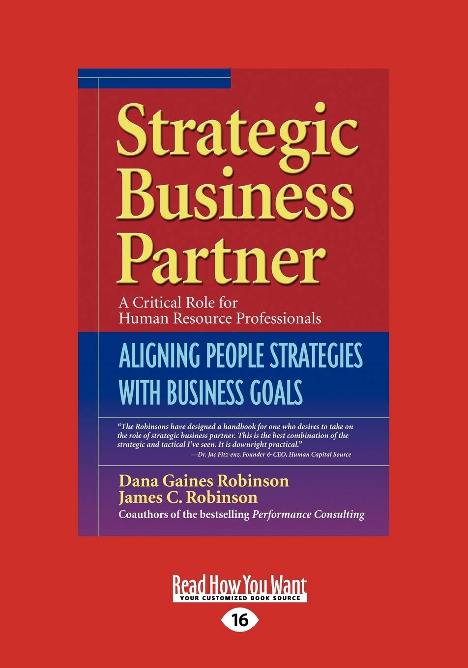 Strategic Business Partner: Aligning People Strategies with Business ...